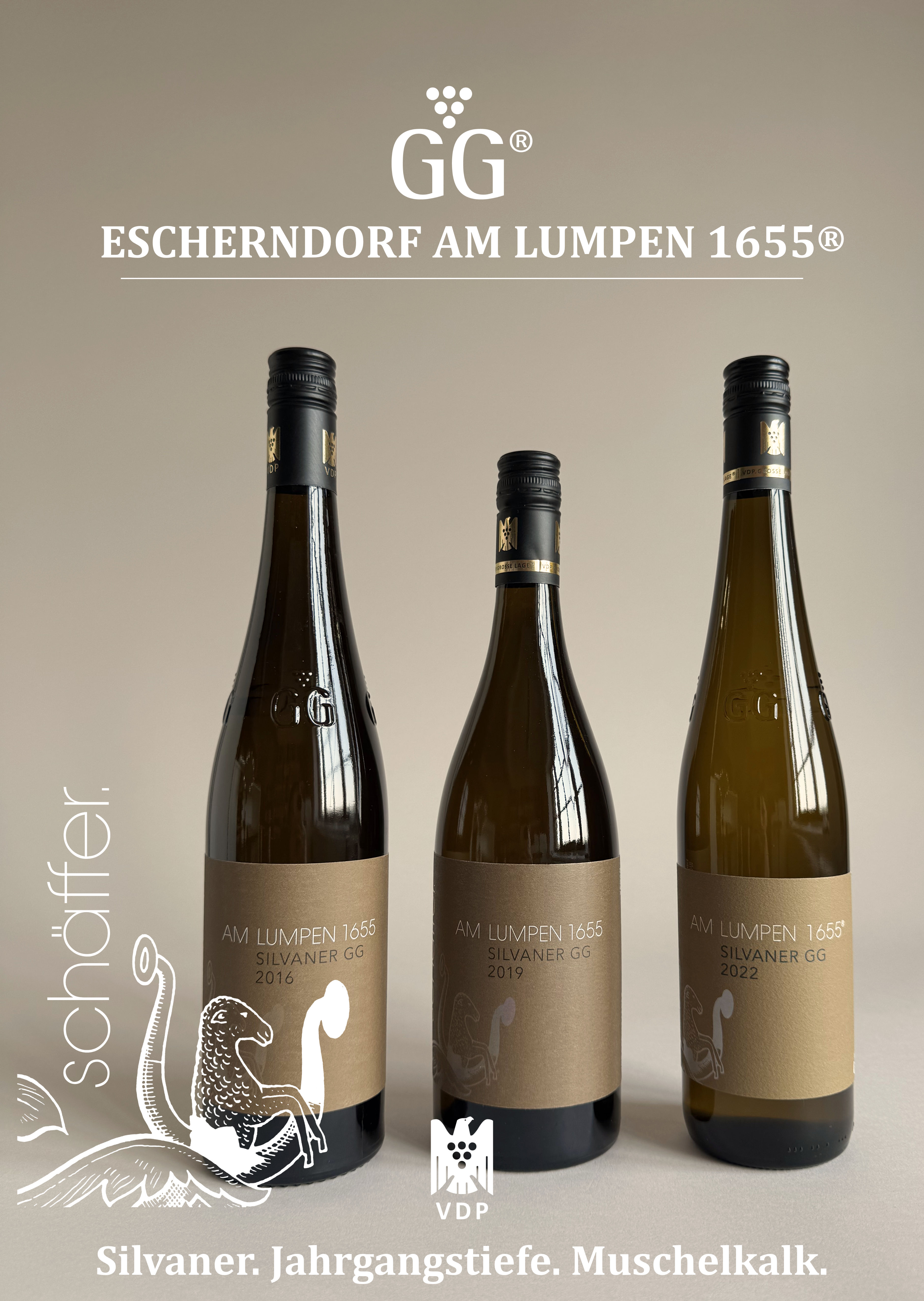 Große Gewächse. Große Jahrgangstiefe. Escherndorf AM LUMPEN 1655® | 3 FL